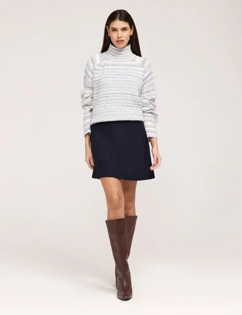 FINERY LONDON Kade Twill Mini Skirt