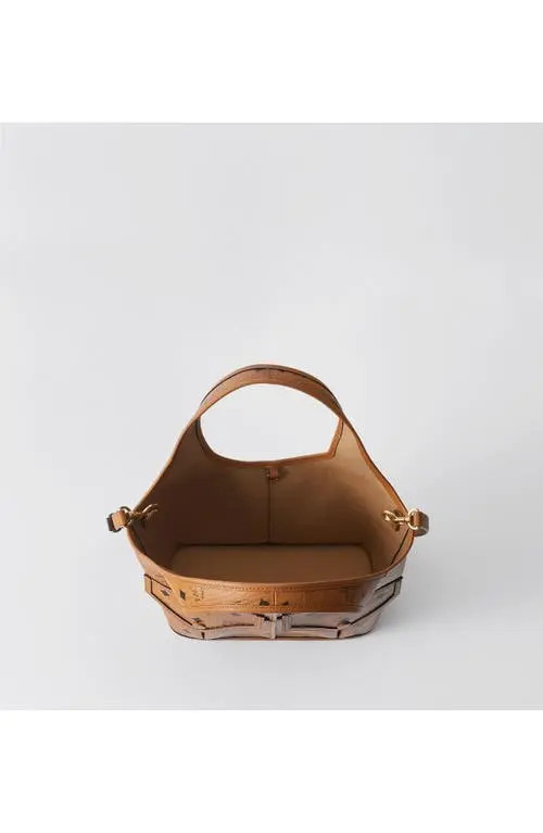 Mcm Small Leni Shopper In Visetos