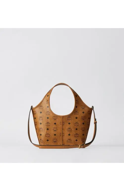 Mcm Small Leni Shopper In Visetos