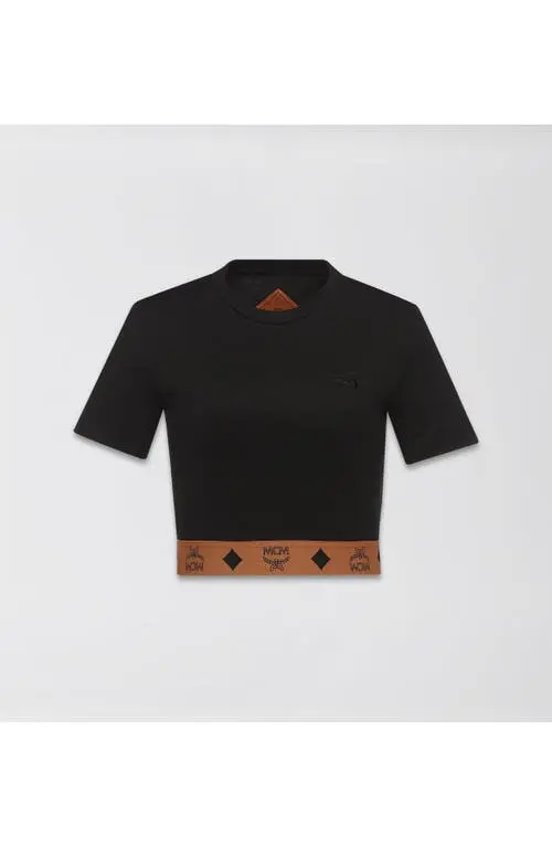 Mcm Monogram Cropped T-shirt
