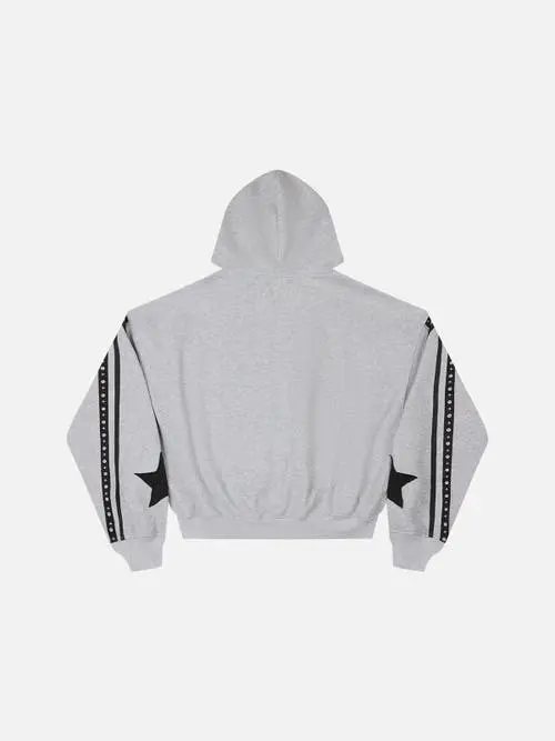AELFRIC EDEN Boxy Panel Zip Up Hoodie