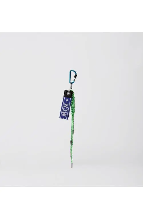 Mcm Logo Webbing Charm
