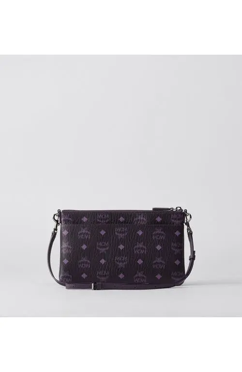 Mcm Aren Crossbody Pouch In Visetos