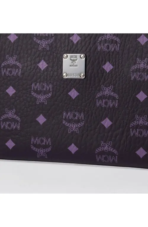 Mcm Aren Crossbody Pouch In Visetos