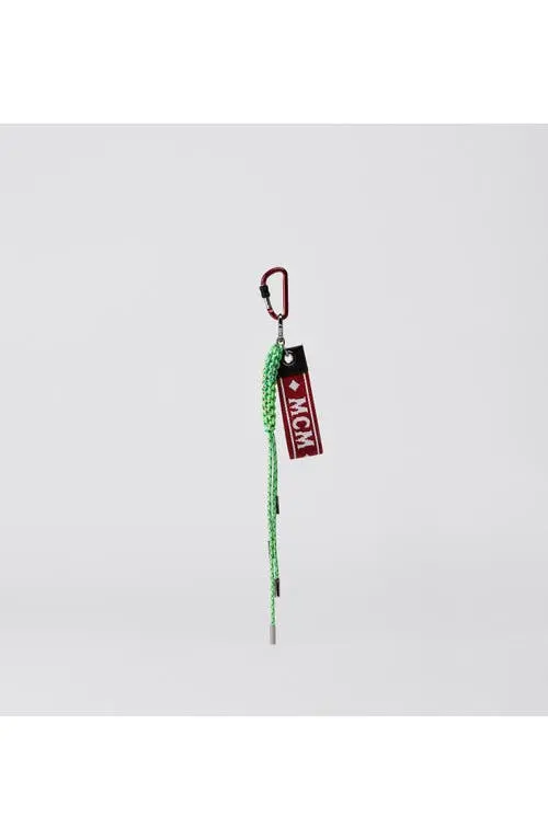 Mcm Logo Webbing Charm