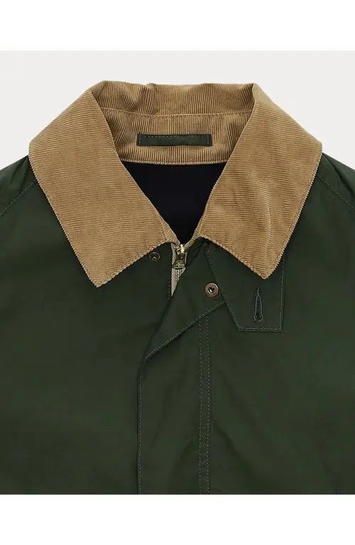 FORTELA Bristol Waxed Cotton Canvas Jacket - Dark Green