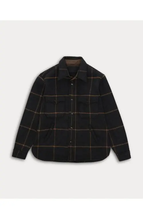 FORTELA Ringo Check Wool Overshirt