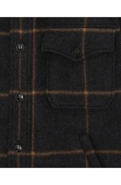 FORTELA Ringo Check Wool Overshirt