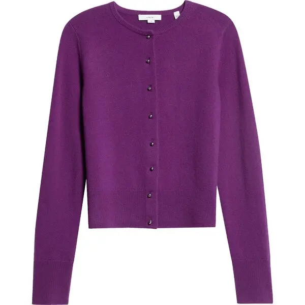 Vince Faux Pearl Drop Cardigan