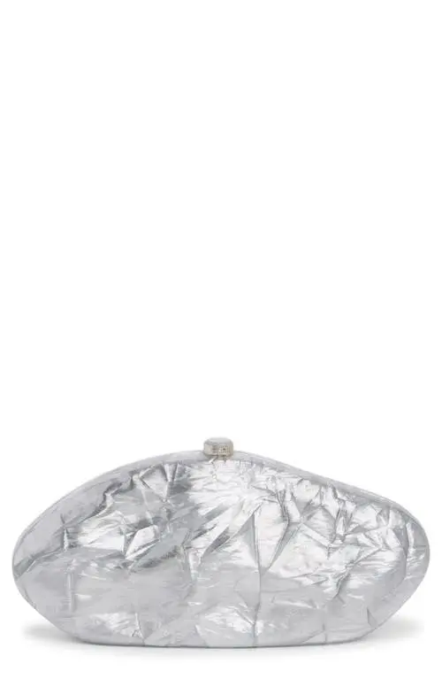 Cult Gaia Caldera Clutch - Silver