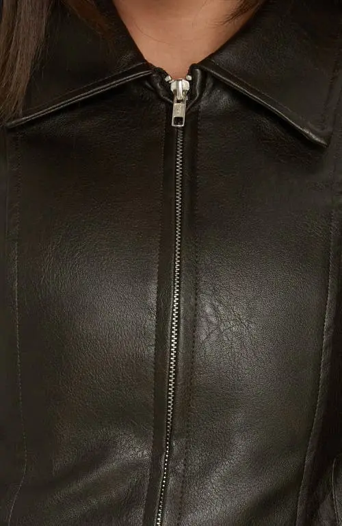 Princess Polly Palomino Fitted Faux Leather Jacket