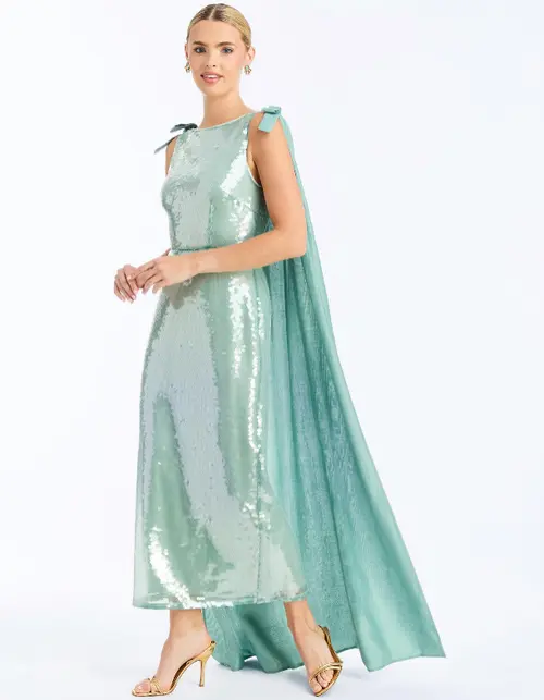 Mestiza New York Lillian Convertible Cape Dress