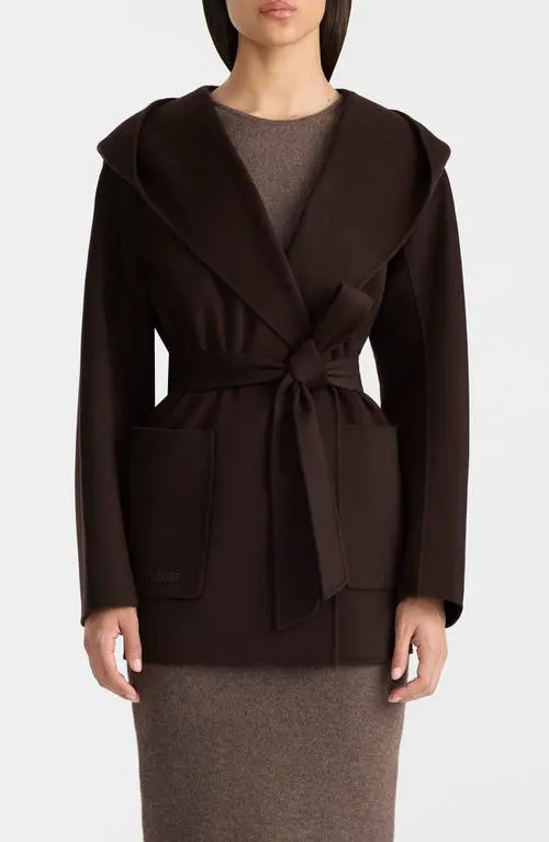 Mackage Paya-z Hooded Wool Wrap Coat