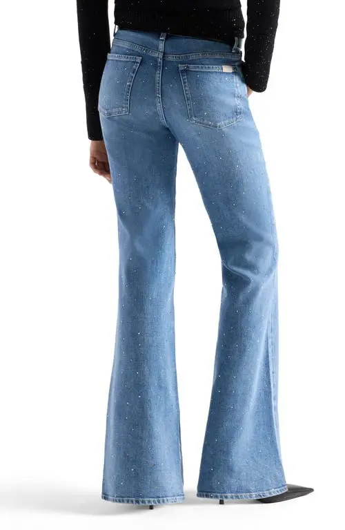 7 For All Mankind Modern Dojo Embellished High Waist Flare Jeans