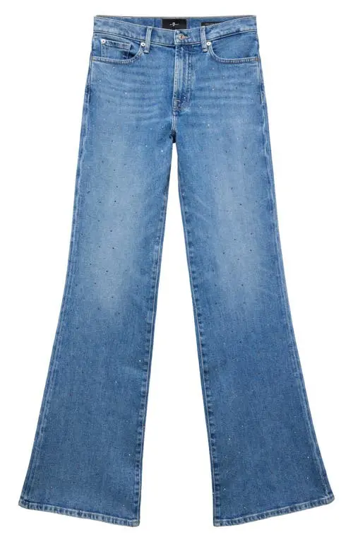 7 For All Mankind Modern Dojo Embellished High Waist Flare Jeans