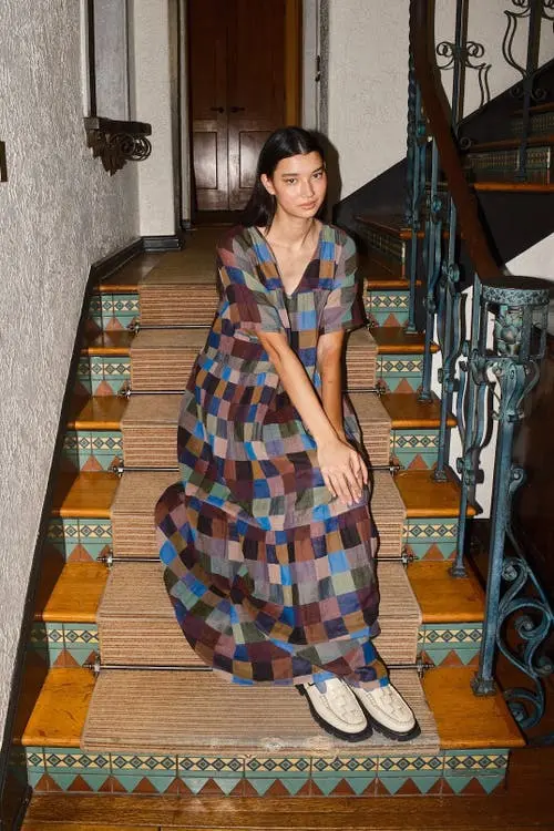 Ace & Jig Nosara V-neck Tiered Maxi Dress - Mood