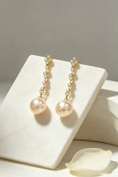 CLASSICHARMS Aura Freshwater Pearl Dangle Earrings