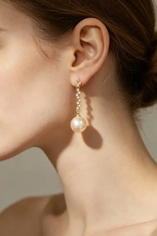CLASSICHARMS Aura Freshwater Pearl Dangle Earrings