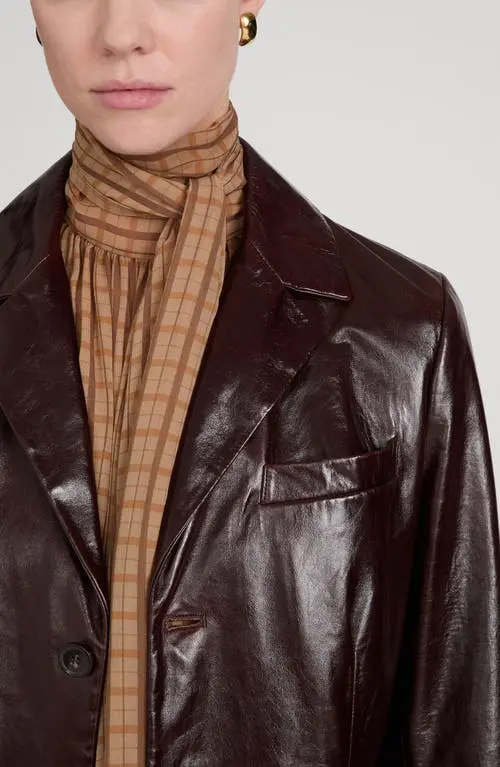 FRAME The Veda Leather Trench Coat