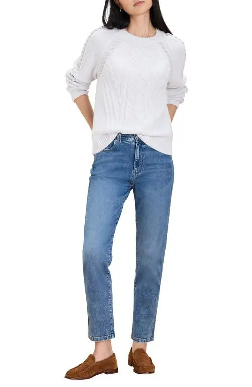 NIC+ZOE Patchwork Cable Sweater