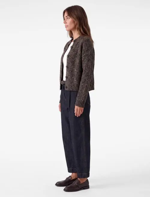 Koton Cotton Blend Barrel Pants With Belt