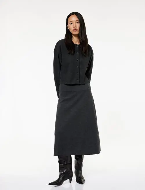 Koton A- Line Flare Midi Skirt