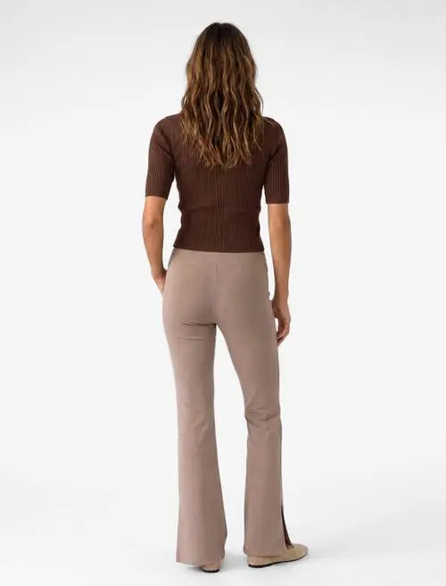 Koton Modal Blend Flare Leggings With Side Slit Hem