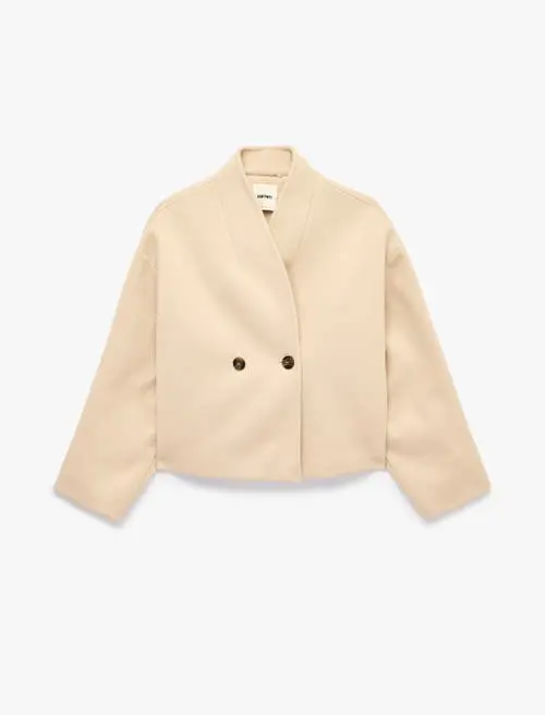 Koton Long Sleeve High Neck Oversized Jacket