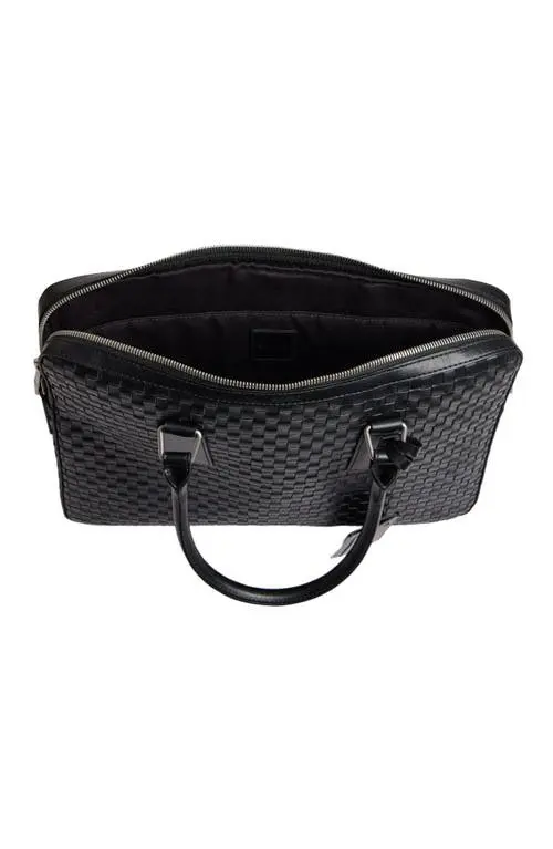 Sandro Woven Leather Briefcase
