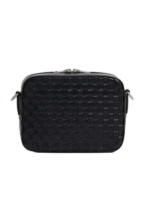 Sandro Small Woven Leather Bag