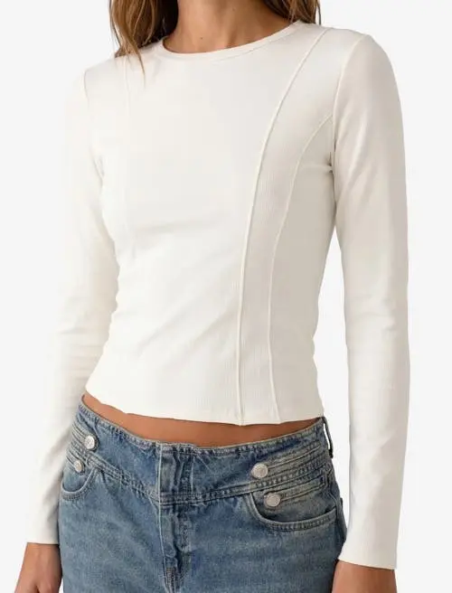 Koton Slim Fit Wool Blend Crew Neck Long Sleeve Top