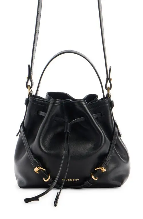 Givenchy Voyou Mini Leather Bucket Bag