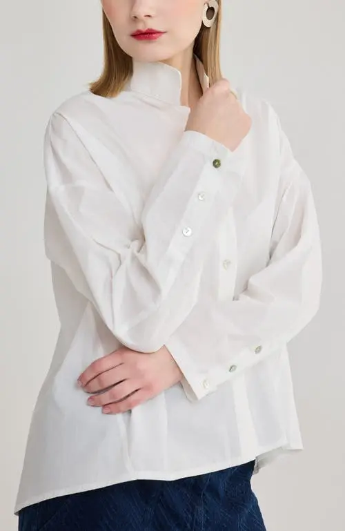 LUUKAA Blair Stand Collar Shirt