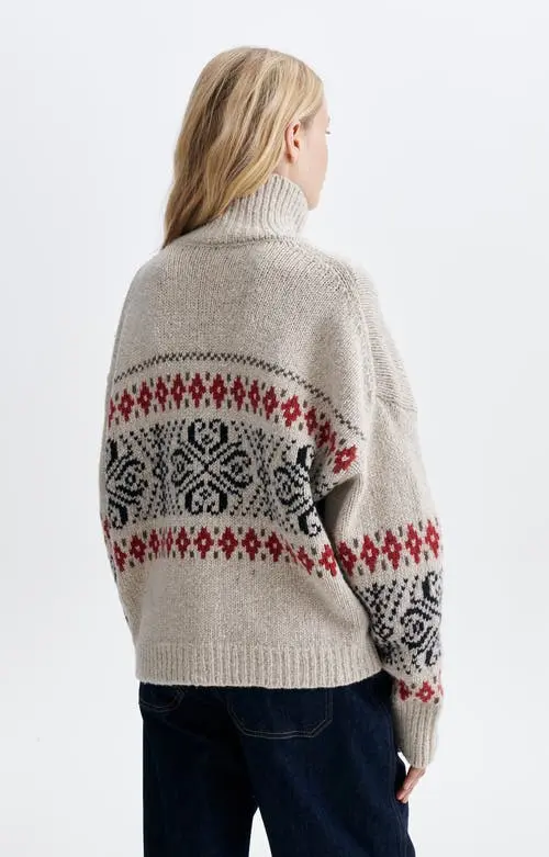 Vanessa Bruno Hugette Cropped Roll Neck Knit Jumper