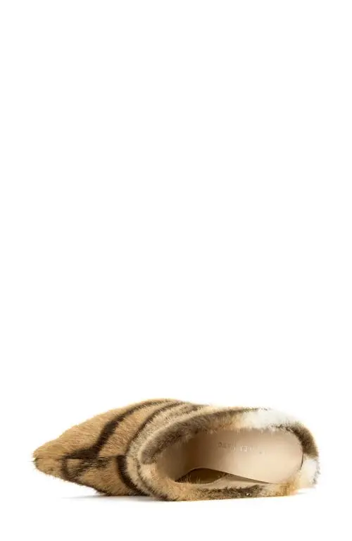 AZALEA WANG Wafiya Faux Fur Wedge Mule