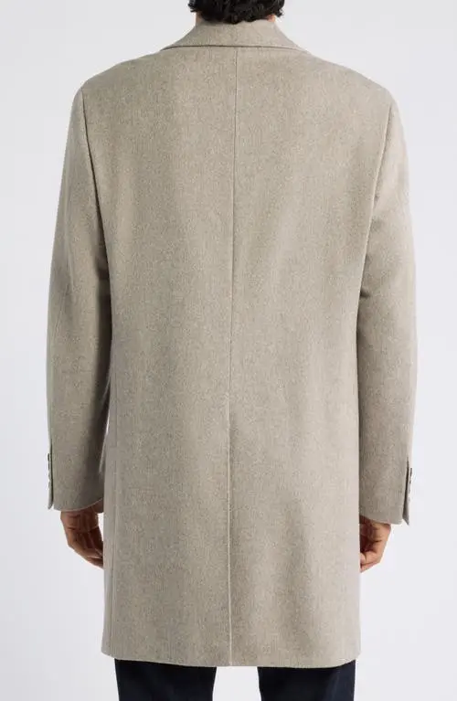 Canali Kei Trim Fit Wool Overcoat