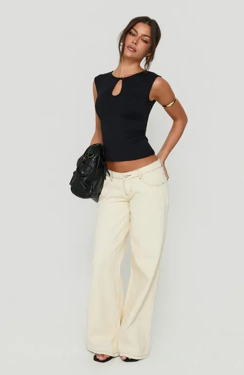 Princess Polly Ailana Cinched Keyhole Top
