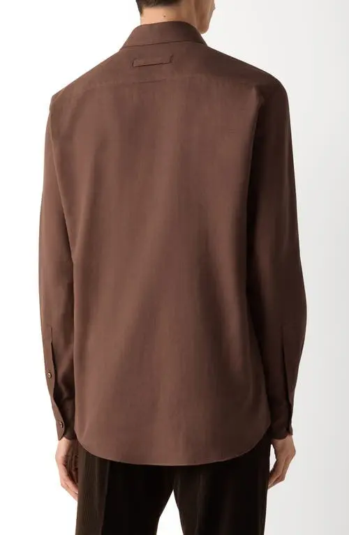 Zegna Cashco Cashmere & Cotton Button-up Shirt