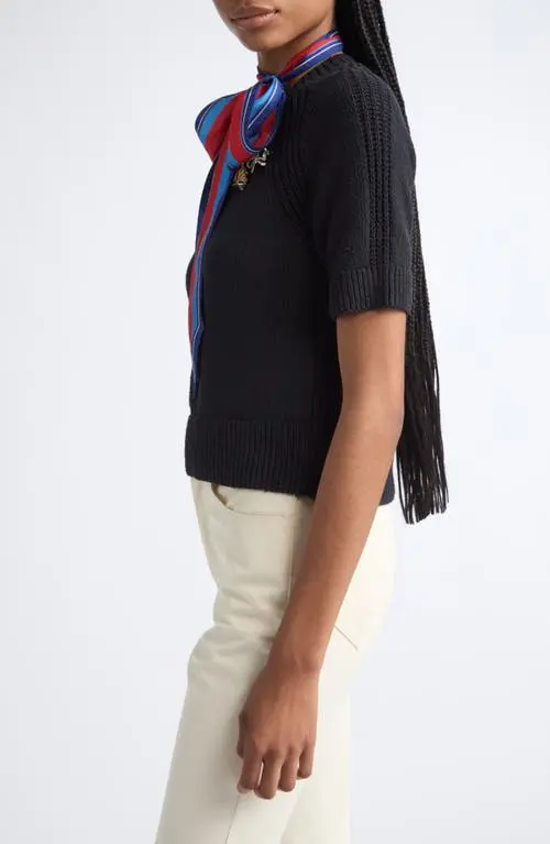 Zimmermann Clash Embellished Knit Tee