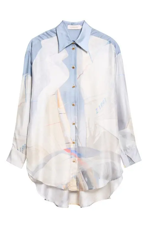 Zimmermann Clash Sail Silk Shirt