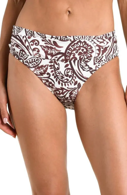 La Blanca Painted Paisley Hipster Swim Bottoms