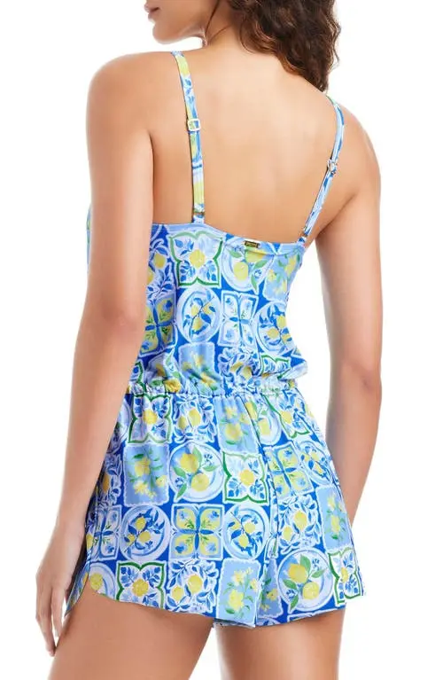 BEYOND CONTROL Blouson Swim Cover-up Romper