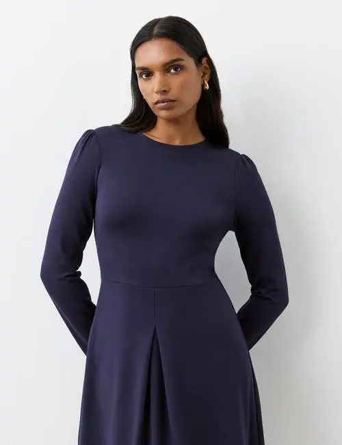 FINERY LONDON Carla Ponte Jersey Midi Dress