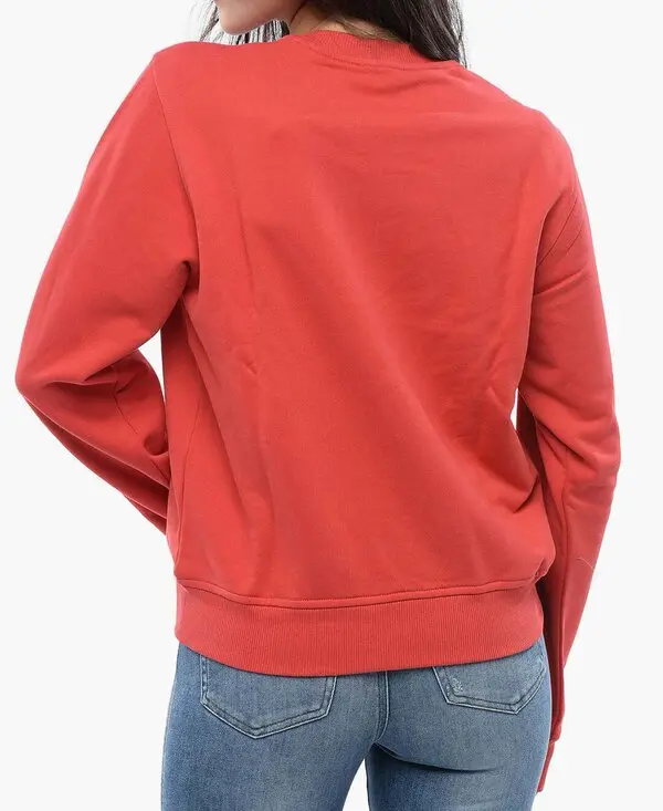 DIESEL® Embroidered-logo Crew Neck Sweatshirt