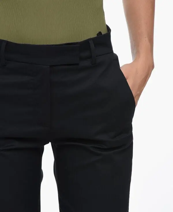 QL2 QUELLEDUE Turn-up-cuff Cropped Trousers