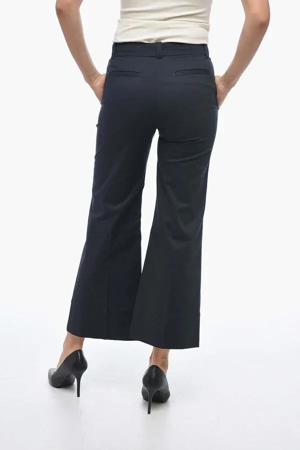 QL2 QUELLEDUE Melody Wide-leg Cotton Trousers