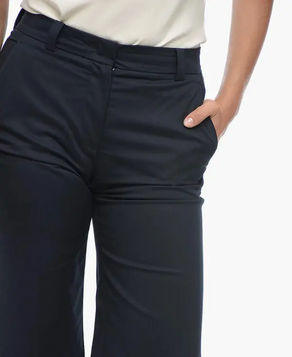 QL2 QUELLEDUE Melody Wide-leg Cotton Trousers