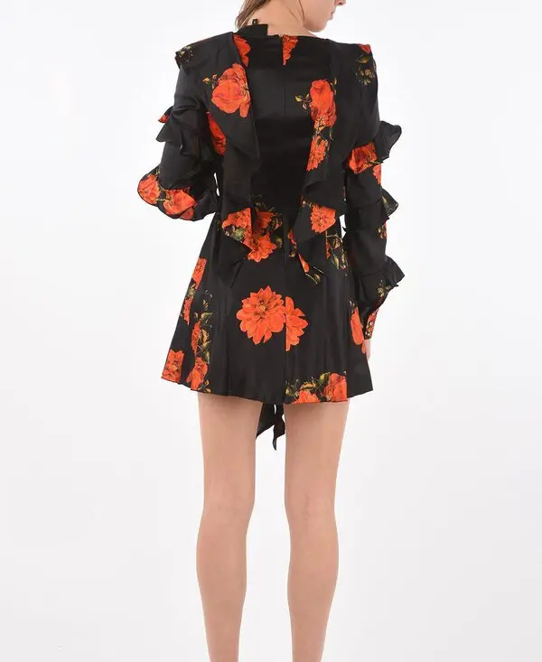 Philipp Plein My Flower Ruffle Dress