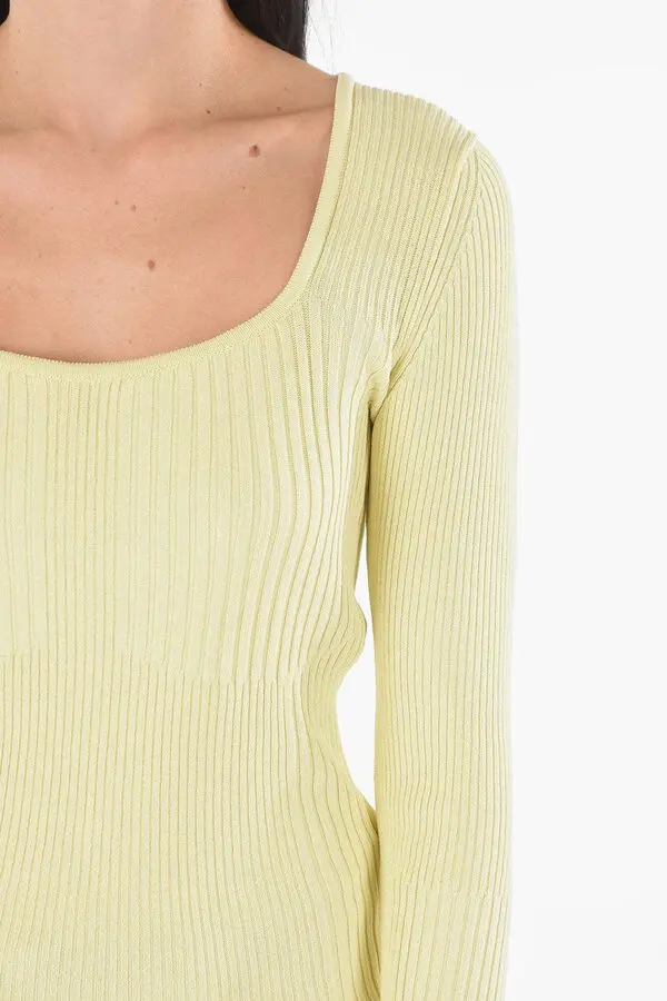 AERON Ribbed Round-neck Top