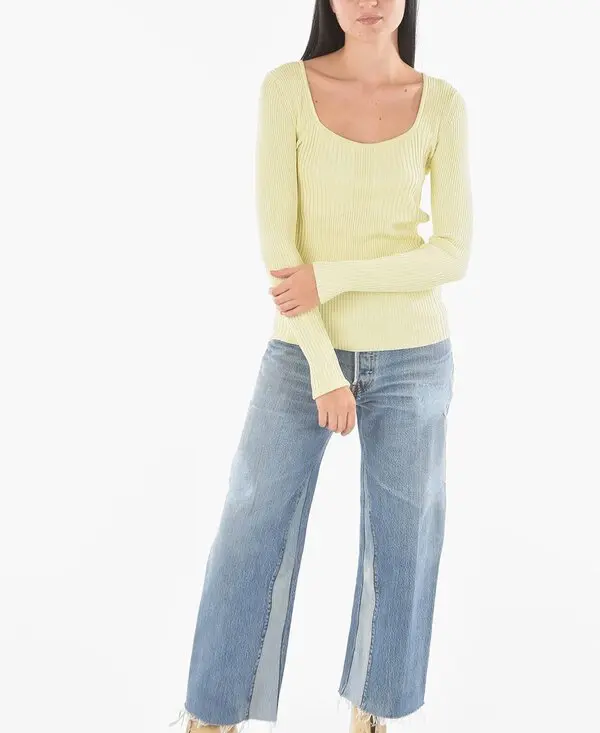 AERON Ribbed Round-neck Top